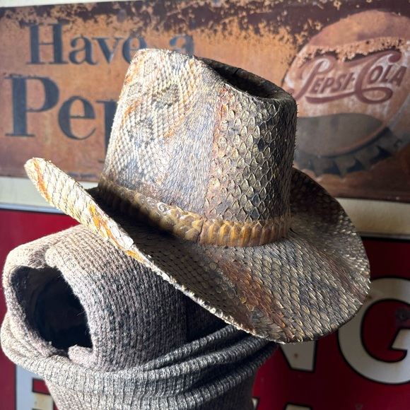 Accessories | Rare Vintage Rattlesnake Hat 7 18 | Poshmark